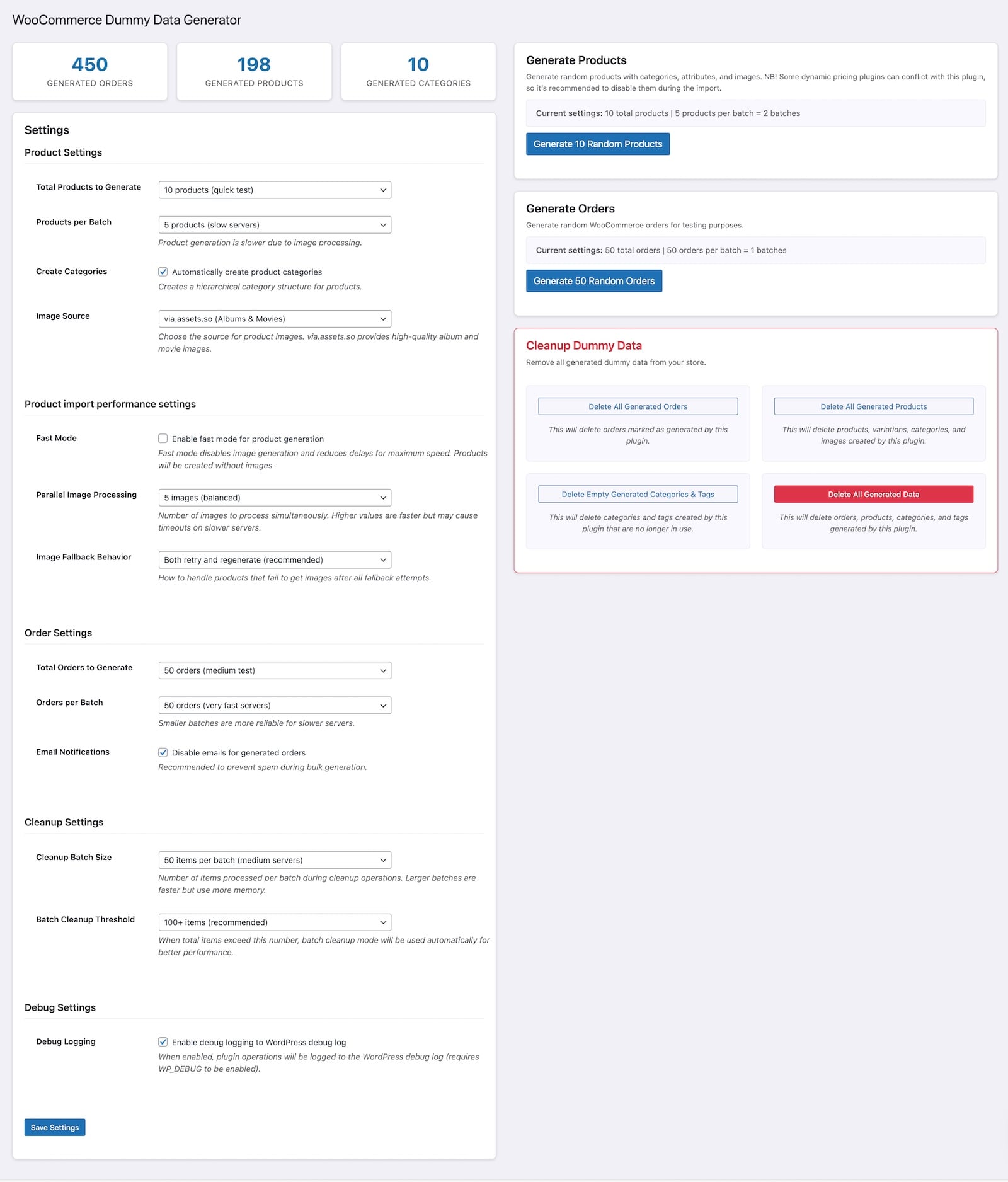 WooCommerce Dummy Data Generator - WP Simple Hacks